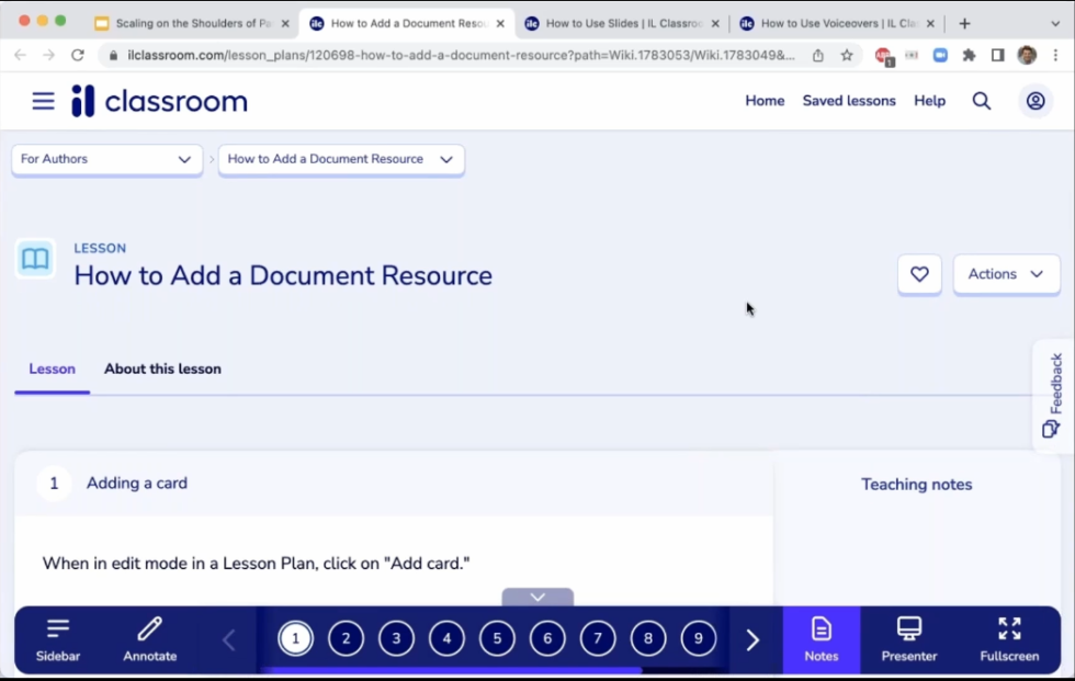 Accelerate Your Institution: Learning from IL Classroom