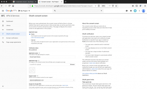 Google Gmail OAuth Setup and Filestack Integration